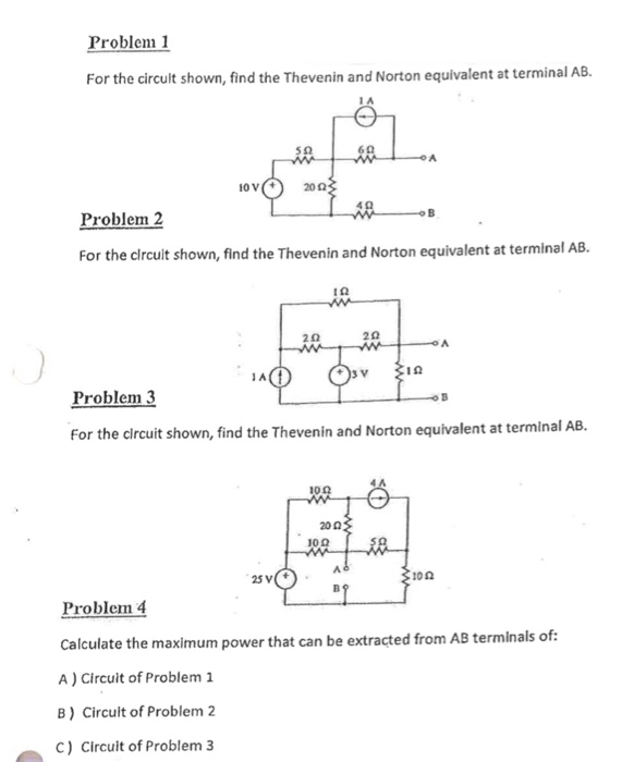 Solved Problem 4 Calculate the maximum power that can be | Chegg.com