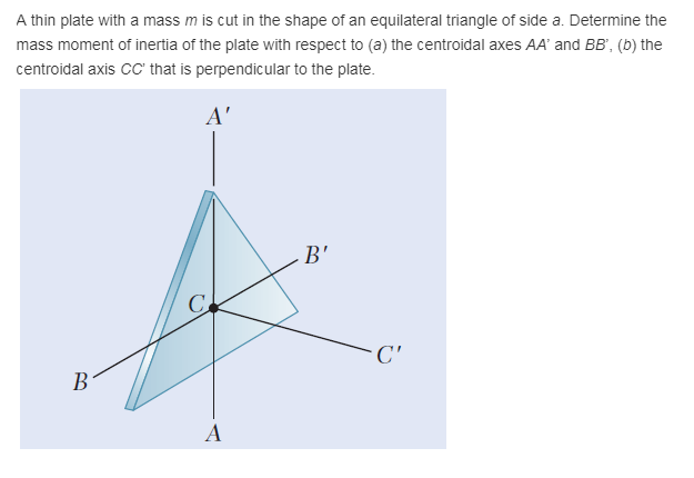 Mass Moment Of Inertia Triangle