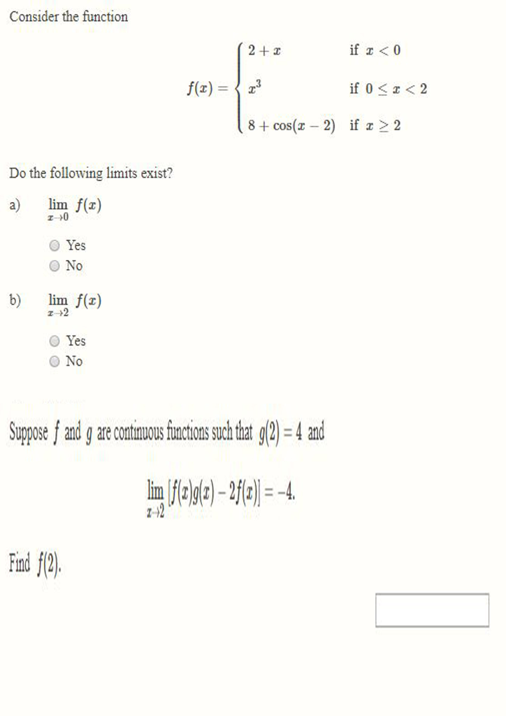 Solved Consider the function 2+2 if I