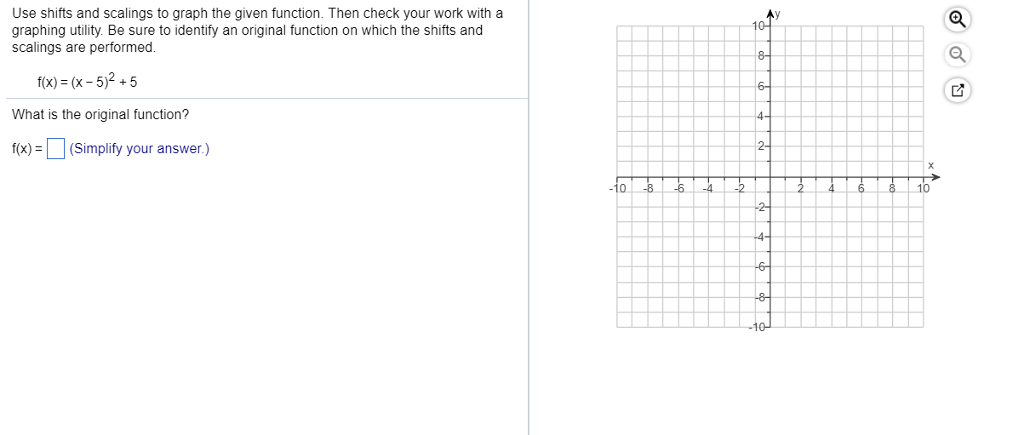 Solved Use Shifts And Scalings To Graph The Given Function