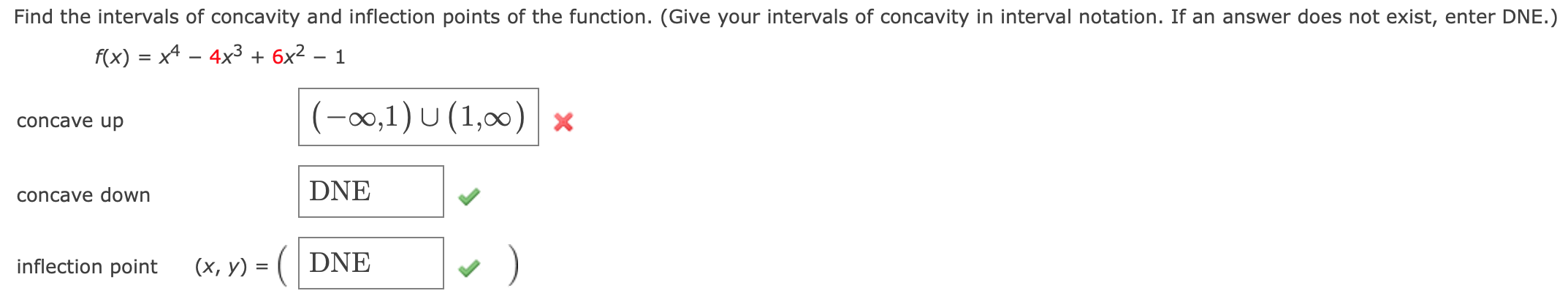 Solved Find the intervals of concavity and inflection points | Chegg.com