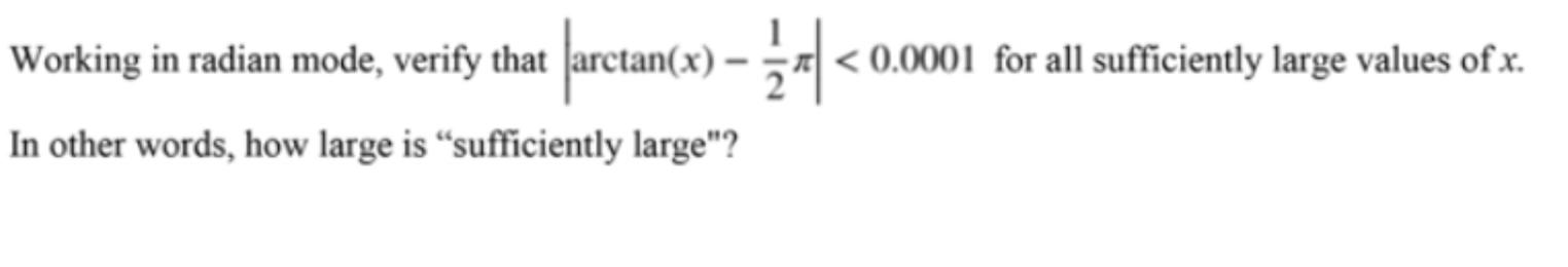 Solved Working in radian mode, verify that | Chegg.com