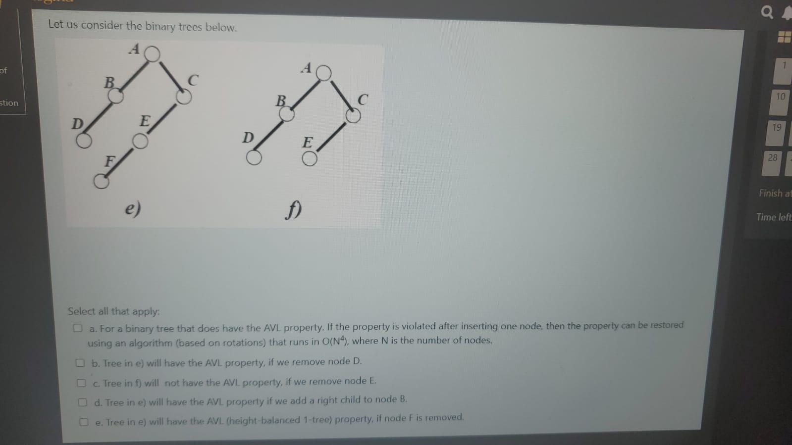 Solved Let Us Consider The Binary Trees Below В B В D E C 