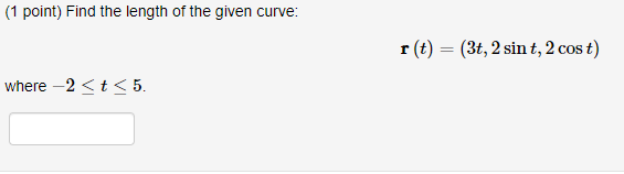 Solved Find the arclength of the curve | Chegg.com