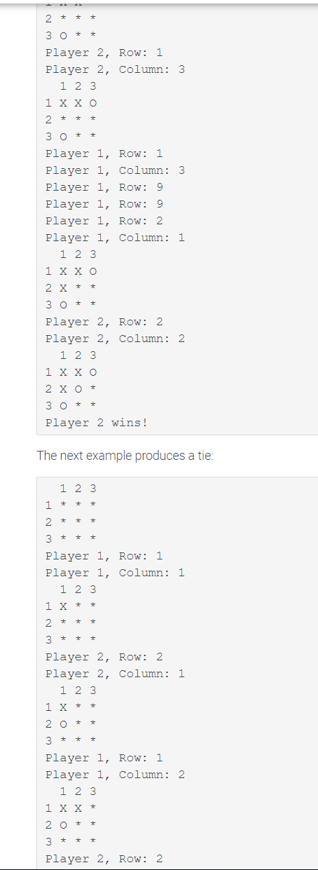 Solved 8.10 Assignment: Tic Tac Toe Write a program that | Chegg.com
