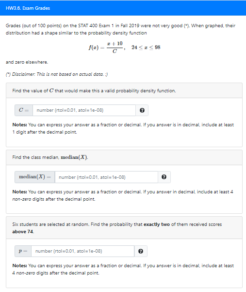 Solved HW3.6. Exam Grades 9 Grades (out of 100 points) on | Chegg.com