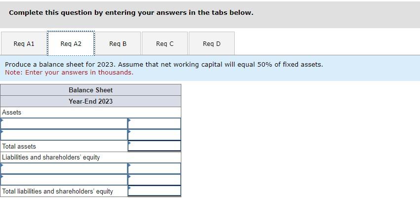 Solved The following tables contain financial statements for | Chegg.com