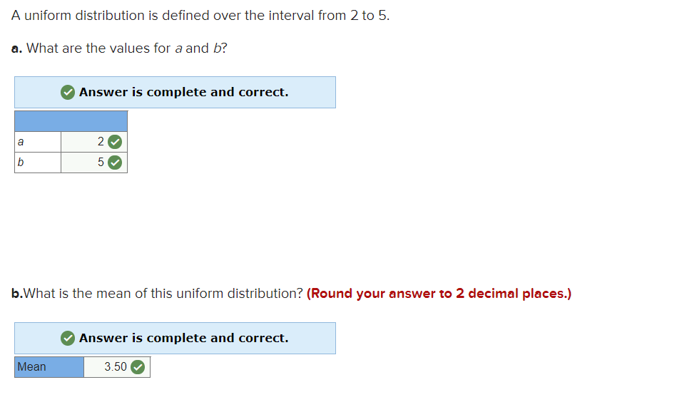 Solved A uniform distribution is defined over the interval | Chegg.com