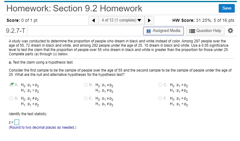 Solved Homework Section 9 2 Homework Save Score 0 Of 1 Pt