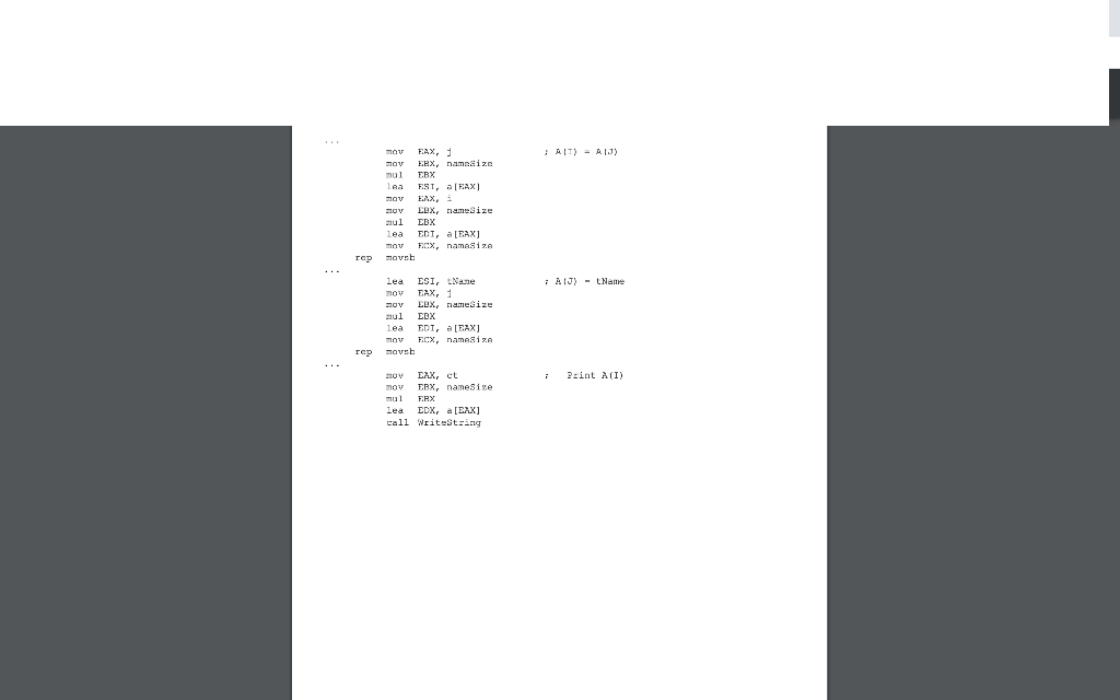 I need help with this assembly language MASM Irvine | Chegg.com