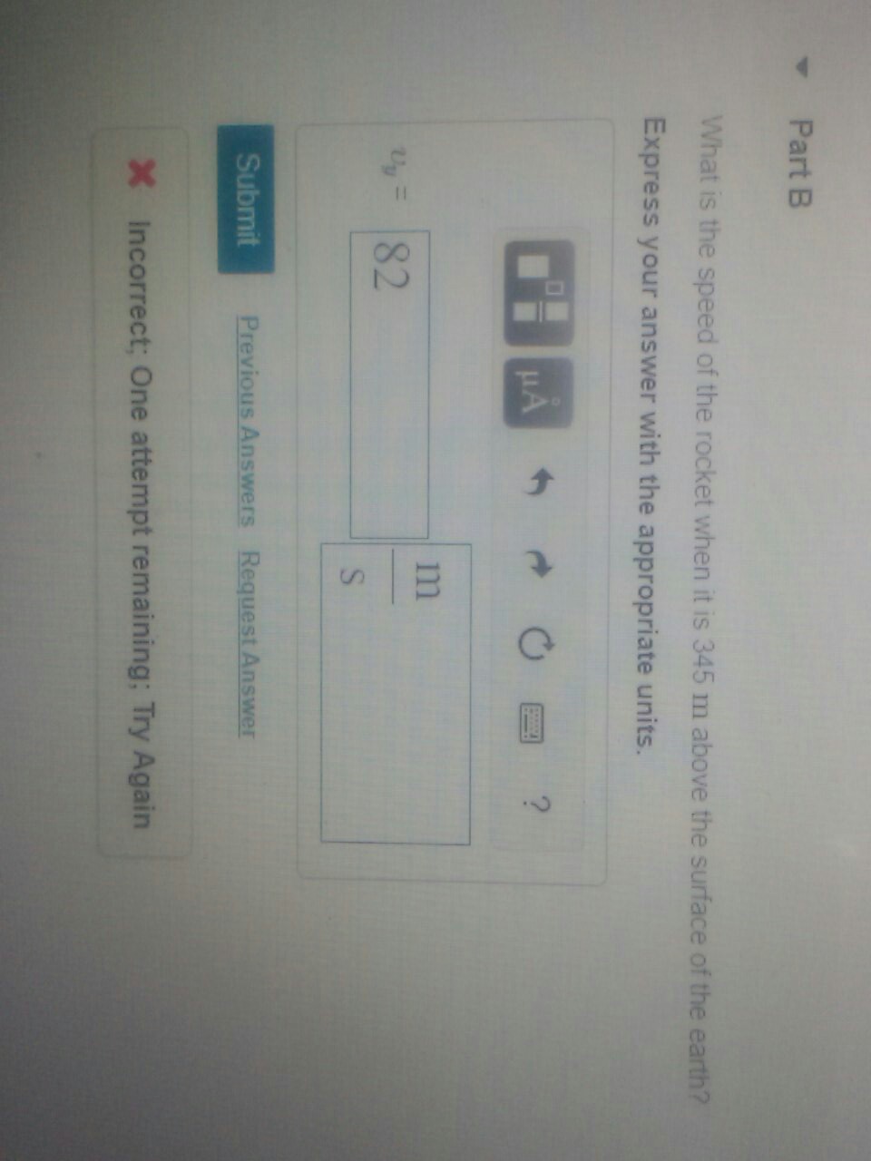 Solved HW-Ch02 Item 6 A rocket starts from rest and moves | Chegg.com