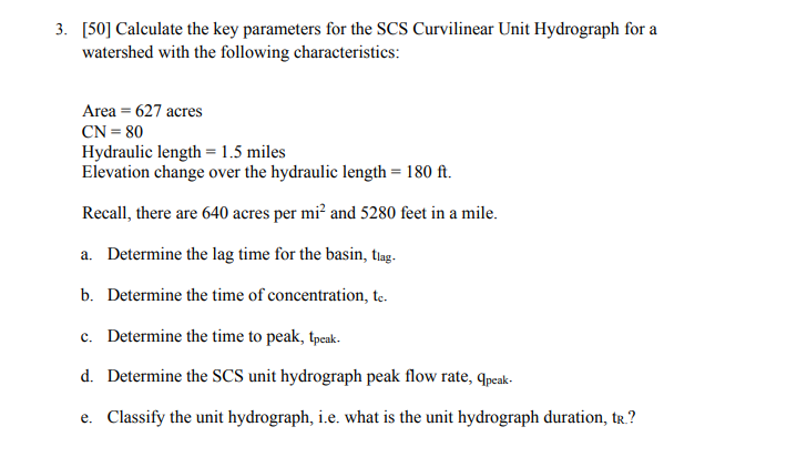 Solved 3. [50] Calculate the key parameters for the SCS | Chegg.com