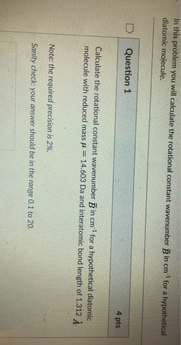 Solved In this problem you will calculate the rotational | Chegg.com