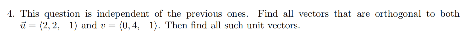 Solved This question is independent of the previous ones. | Chegg.com