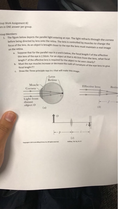 Solved The figure below depicts the parallel light entering | Chegg.com