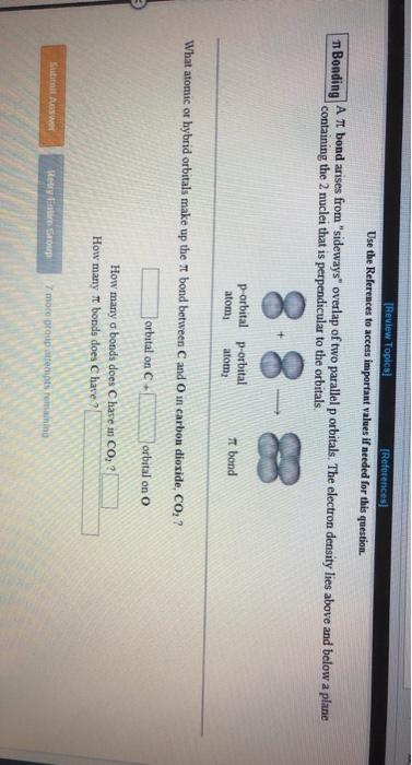 Solved A Tt bond arises from "sideways" overlap of two | Chegg.com