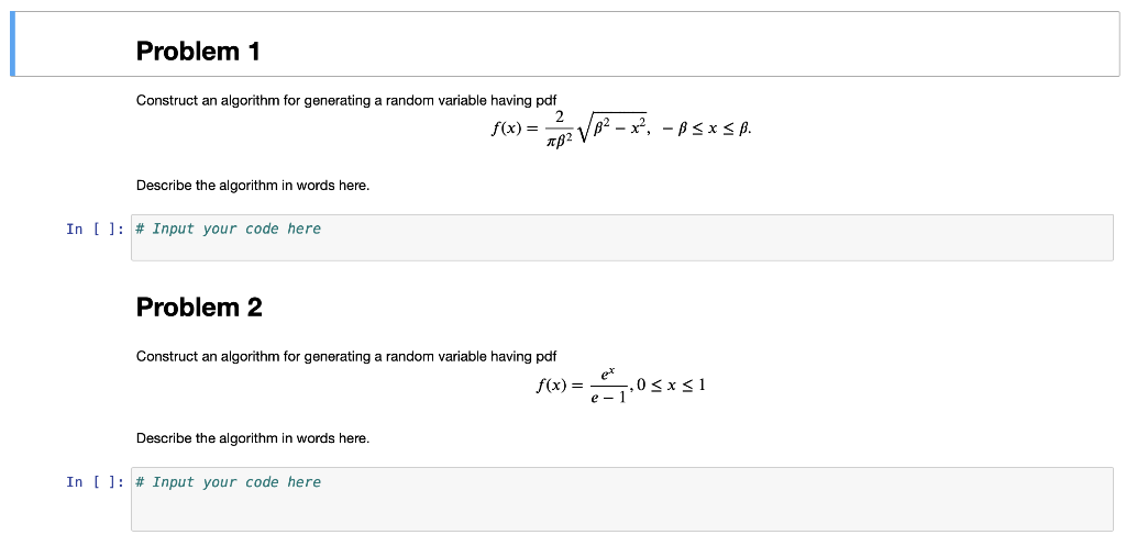 Problem 1 Construct An Algorithm For Generating A