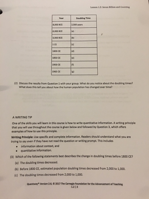Seven Billion And Counting Worksheet Answers 85+ Pages Explanation [1 ...