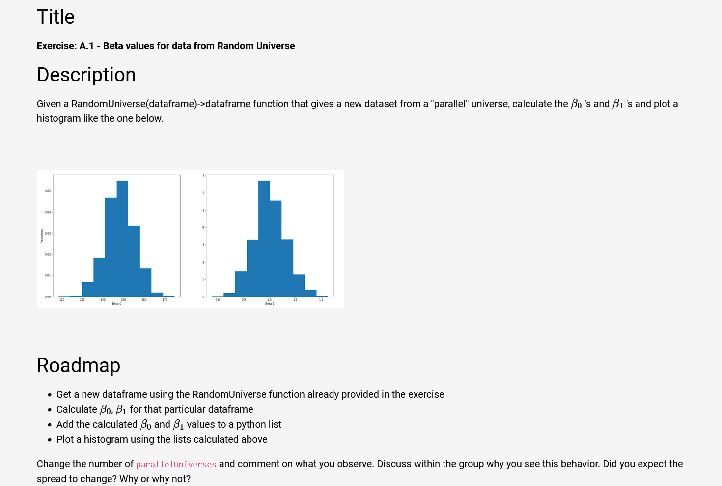 Given a RandomUniverse(dataframe)->dataframe function | Chegg.com