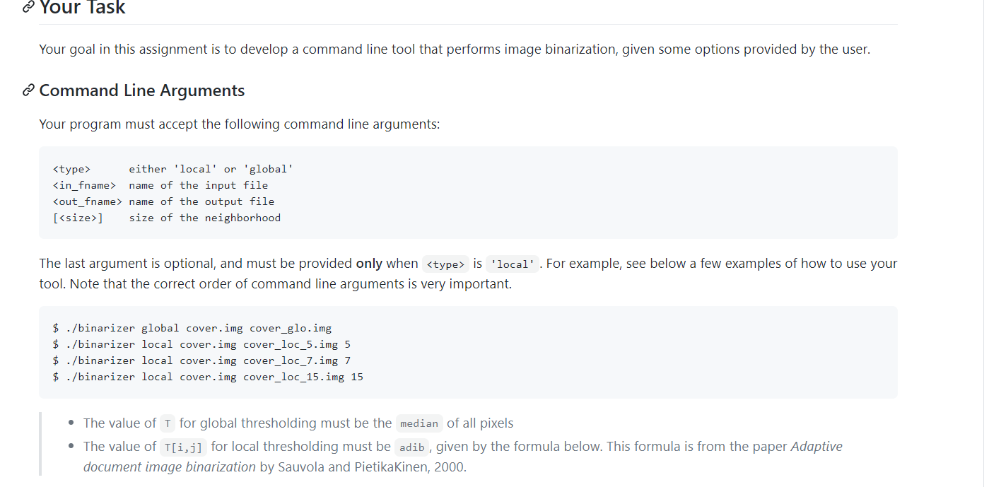 Solved In computer vision, image binarization, a.k.a. | Chegg.com