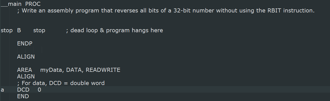 Solved Write An Assembly Program That Reverses All Bits Of A 