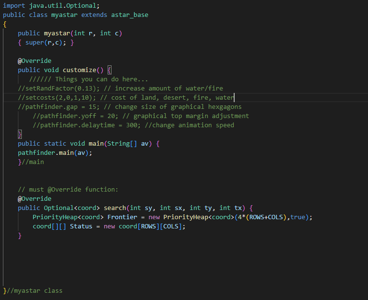 Solved I need help writing a search for a A* algorithm but | Chegg.com