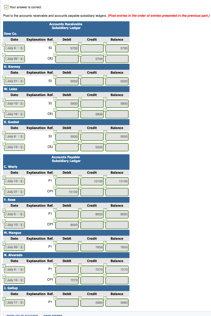 Solved Problem 7-5A (Part Level Submission) Selected | Chegg.com