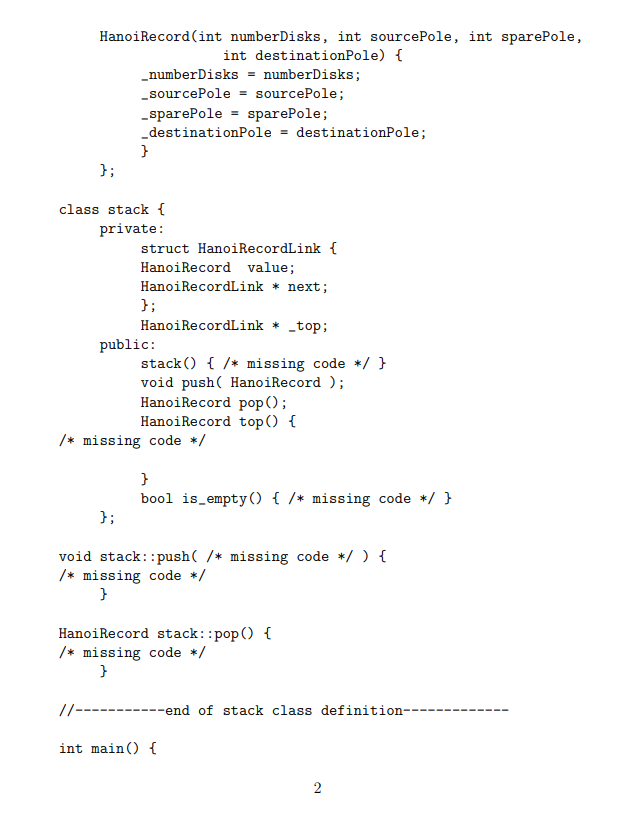 Tower Of Hanoi C For This Machine Problem You
