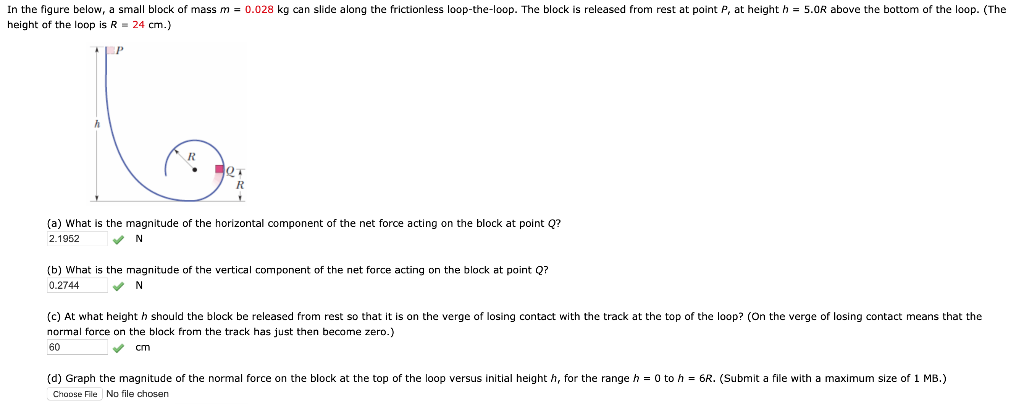Solved In the figure below height of the loop is R 5.0R | Chegg.com