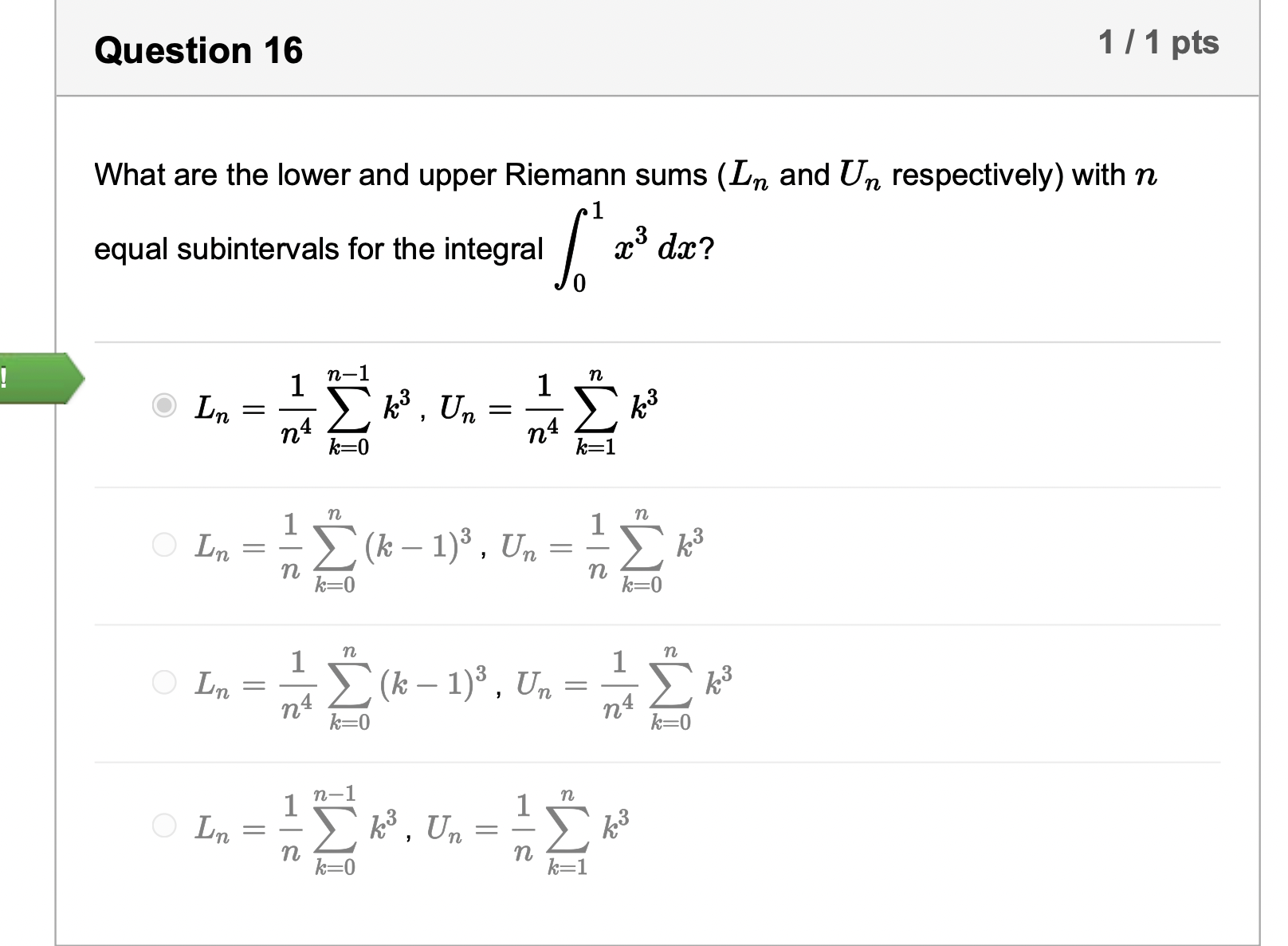 What are the lower and upper Riemann sums ( Ln and Un | Chegg.com