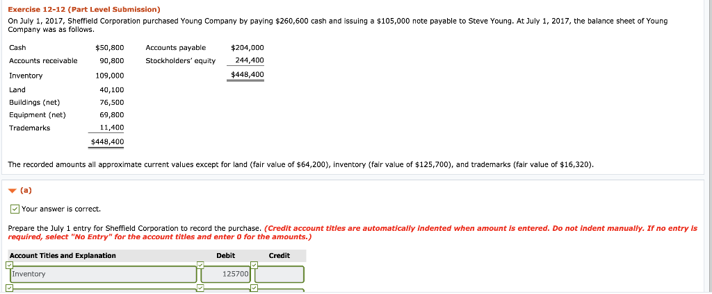 Solved Exercise 12-12 (Part Level Submission) On July 1, | Chegg.com
