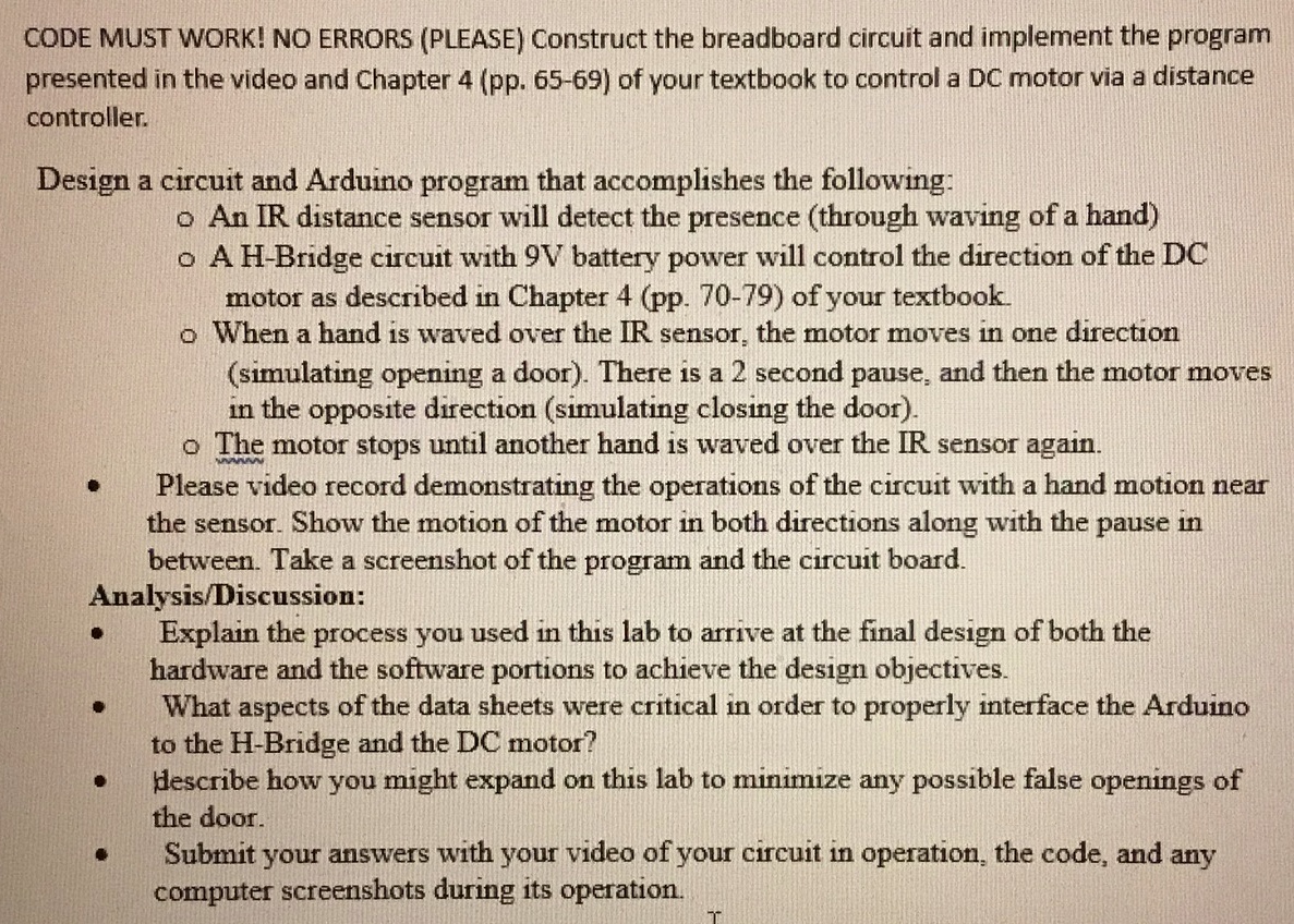 Solved CODE MUST WORK! NO ERRORS (PLEASE) ﻿Construct the | Chegg.com