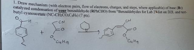 Solved 1. Draw mechanism (with electron pairs, flow of | Chegg.com
