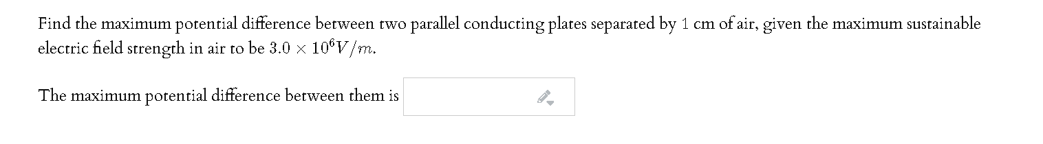 Solved Find the maximum potential difference between two | Chegg.com