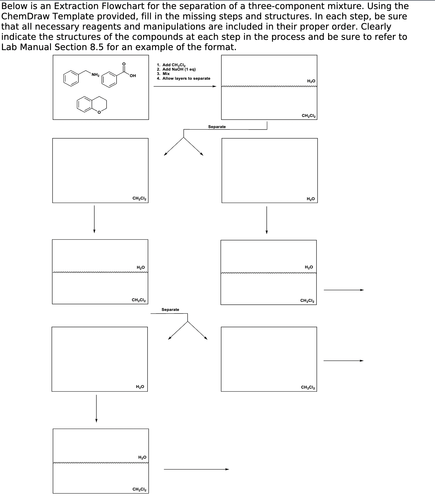 Solved Below is an Extraction Flowchart for the separation | Chegg.com