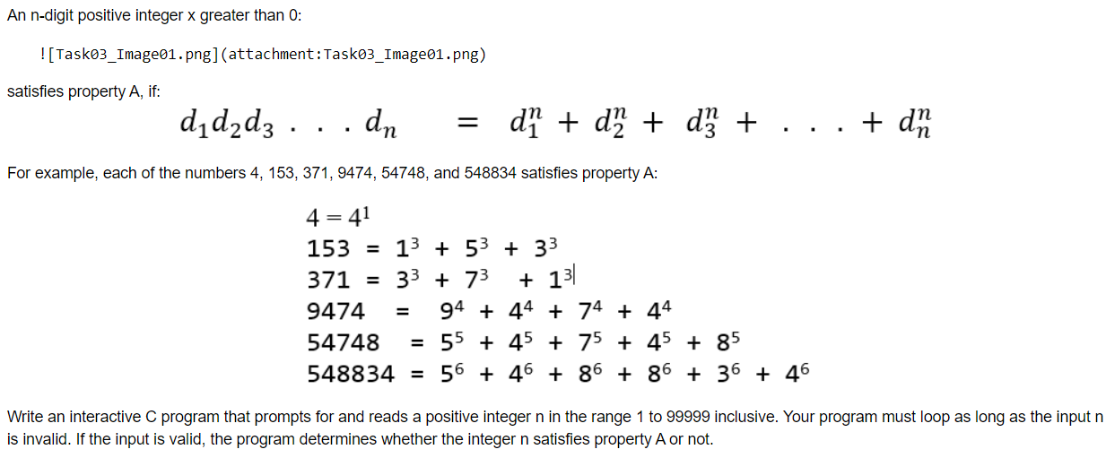 Solved An n-digit positive integer x greater than 0: | Chegg.com