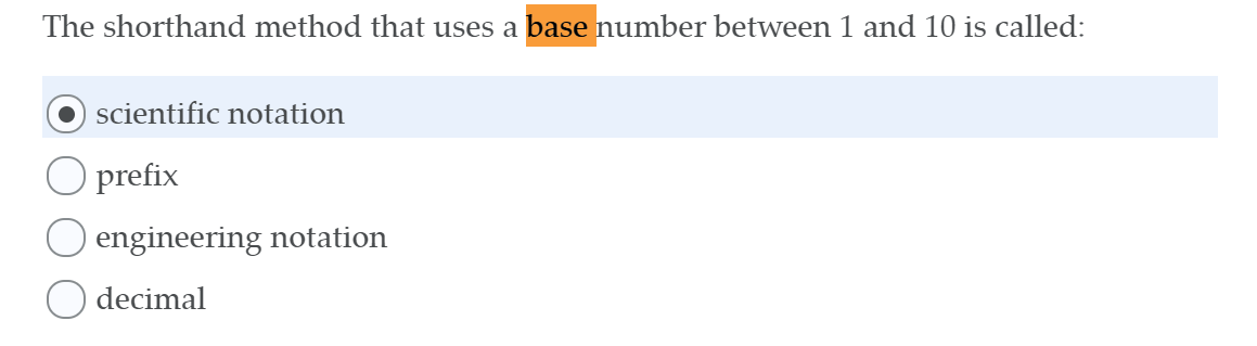 Solved The shorthand method that uses a base number between | Chegg.com