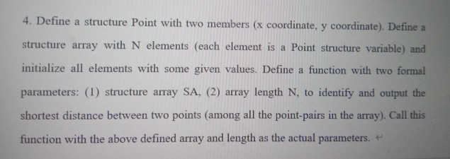 Solved 1. Define an array A with length N and initialize | Chegg.com