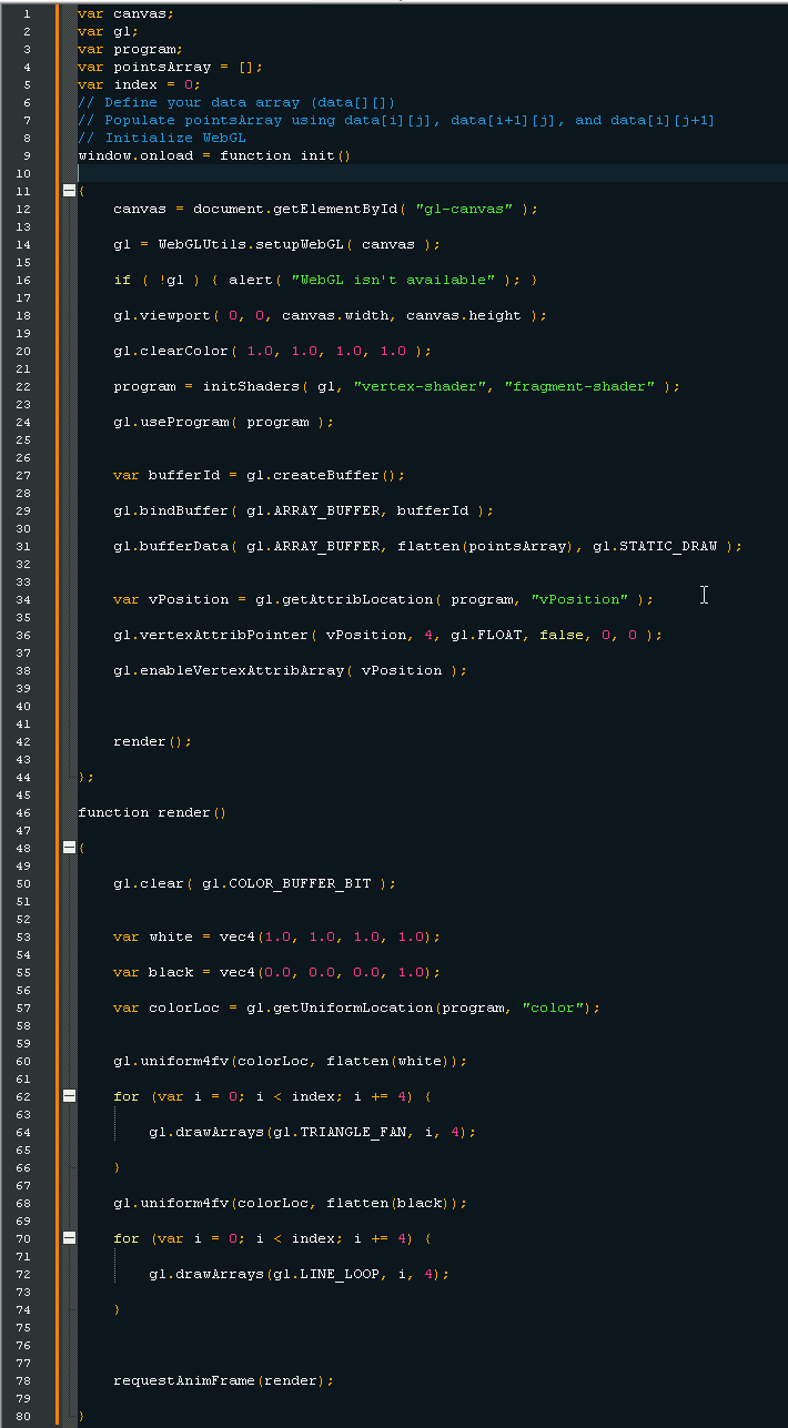 Solved Hello there, I need a WebGL expert to help adding | Chegg.com