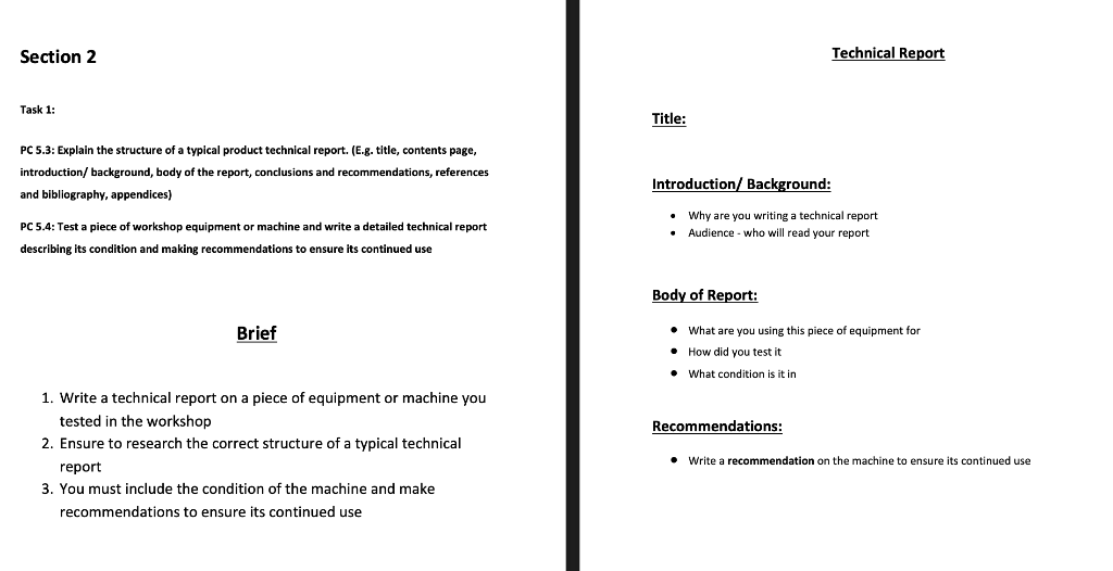Section 2 Technical Report Task 1: Title: PC 5.3: | Chegg.com