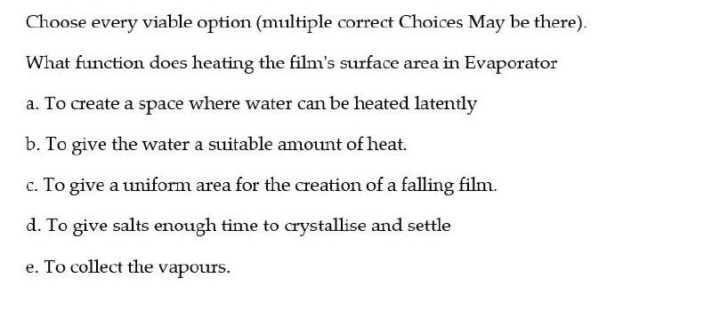 Solved Choose every viable option (multiple correct Choices | Chegg.com