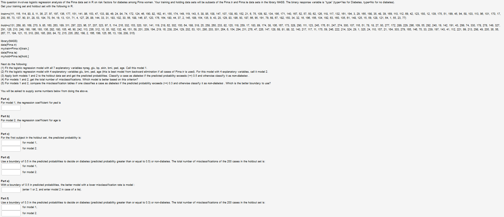 Solved This question involves logistic regression analysis | Chegg.com