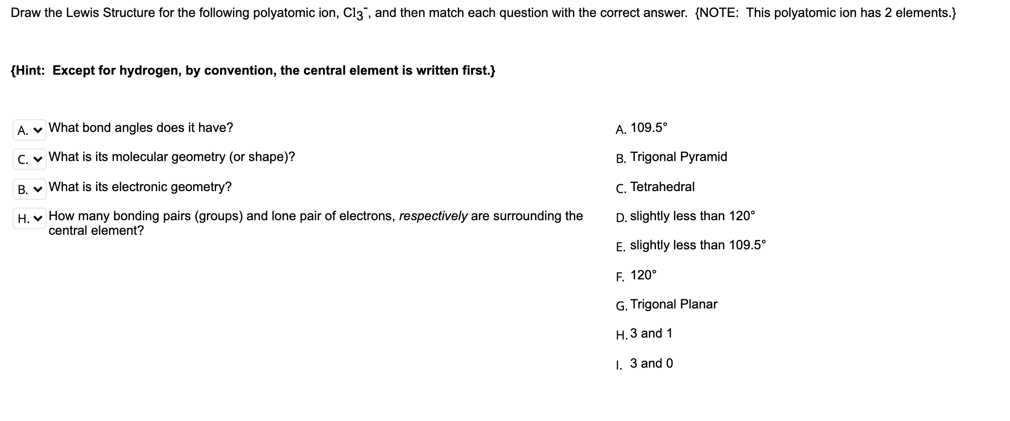 Solved Draw the Lewis Structure for POBr and then match each | Chegg.com