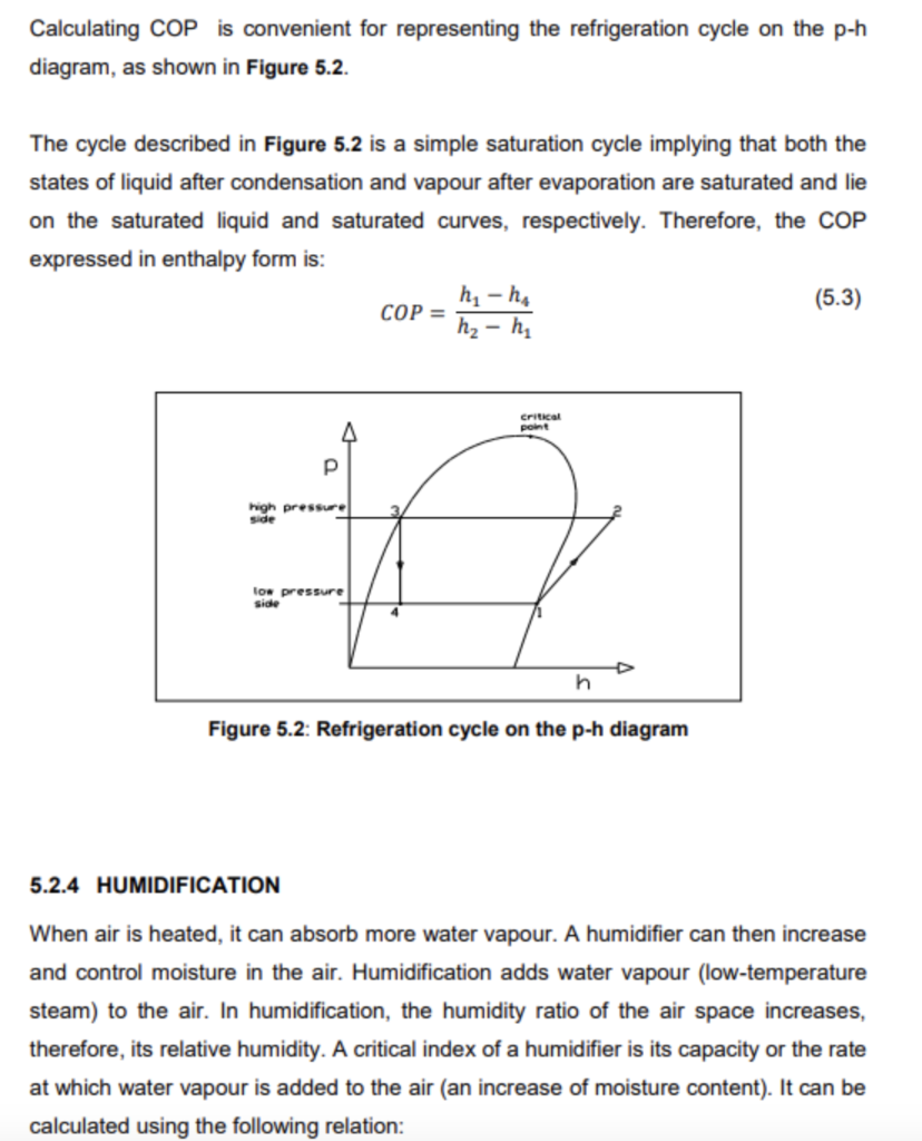 Solved AIR CONDITIONING SYSTEM - DETERMINATION OF COP . | Chegg.com