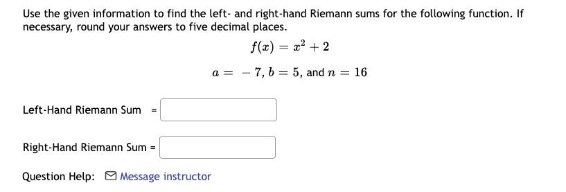 Solved Use the given information to find the left- and | Chegg.com