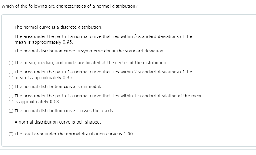 Solved Which of the following are characteristics of a | Chegg.com