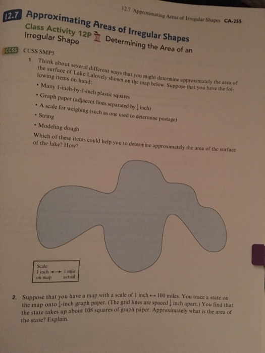 Solved Approximating Areas of Irregular Shapes CA-255 | Chegg.com