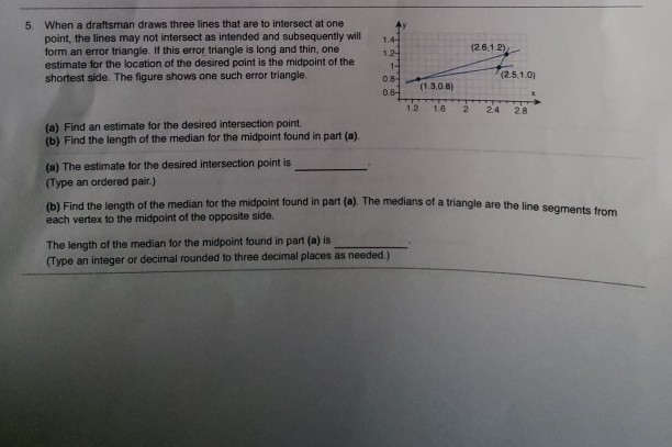 Solved 126.1.2) 5. When a draftsman draws three lines that | Chegg.com