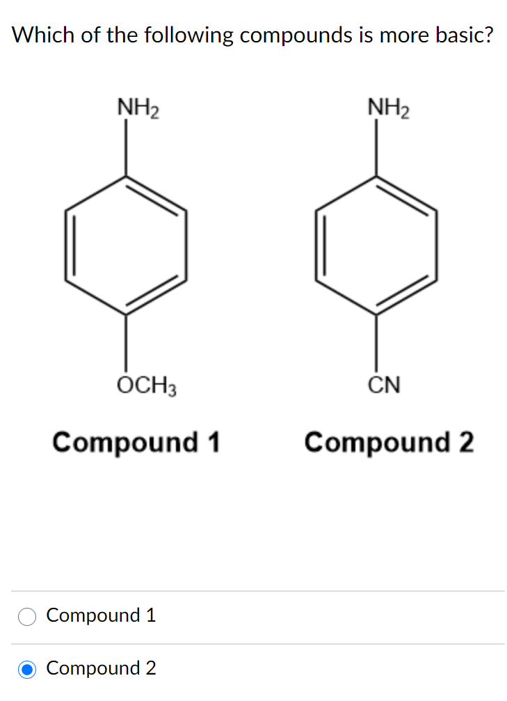 Solved Which of the following compounds is more basic? NH2 | Chegg.com