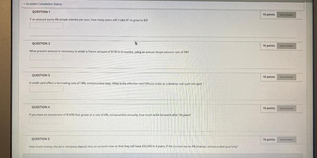 Solved * Question Completion Status: QUESTION 1 10 points | Chegg.com